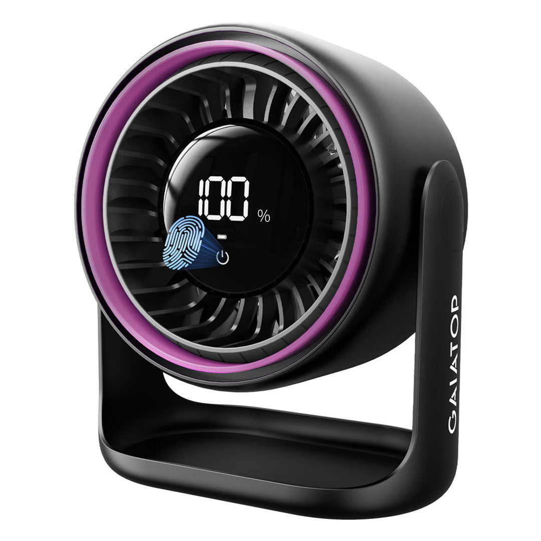 Gaiatop Ultra Quiet 5-Speed Fan with LCD Display & 4000mAh Battery ...